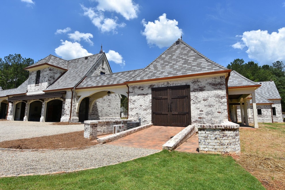 Newnan French Country Estate Lime Wash and Marmorino Plaster ...