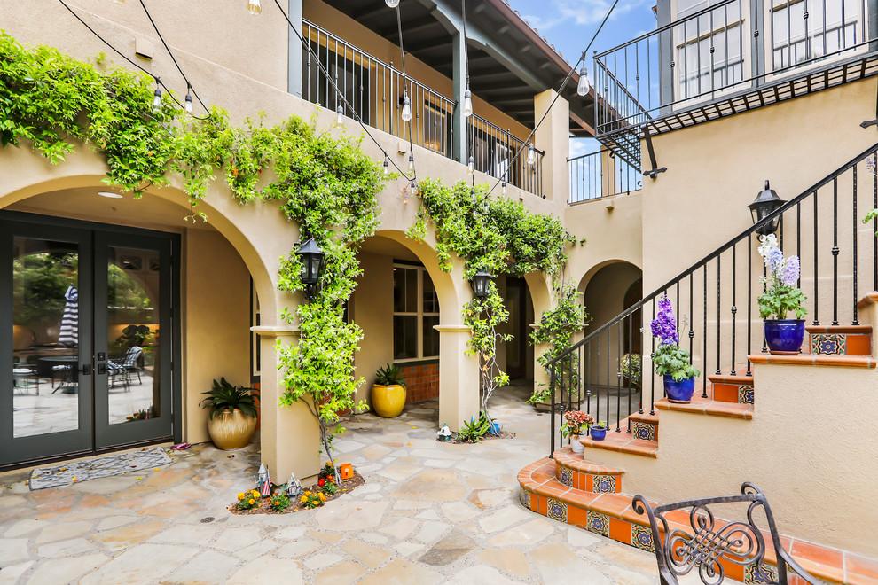 Newport Coast - Central Court Yard and Veranda - Mediterranean ...