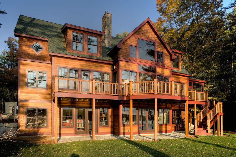 NH Lake Home - Traditional - Exterior - Boston - by All in the Details ...