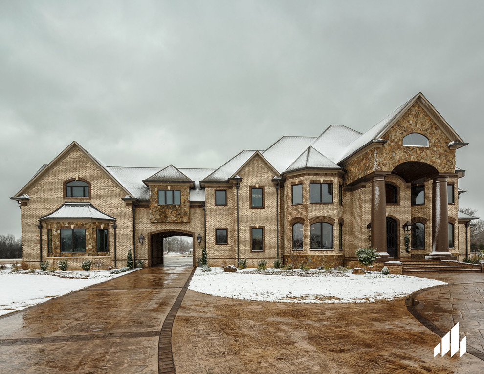Nottingham Tudor Brick Home featuring Millstone Accents - Tennessee ...