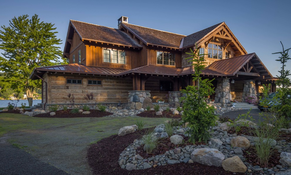 NY Timber Frame - Rustic - Exterior - New York - by Carolina ...