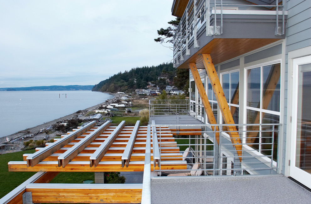 O'Conner Waterfront, Camano Island WA - Modern - Exterior - Seattle ...
