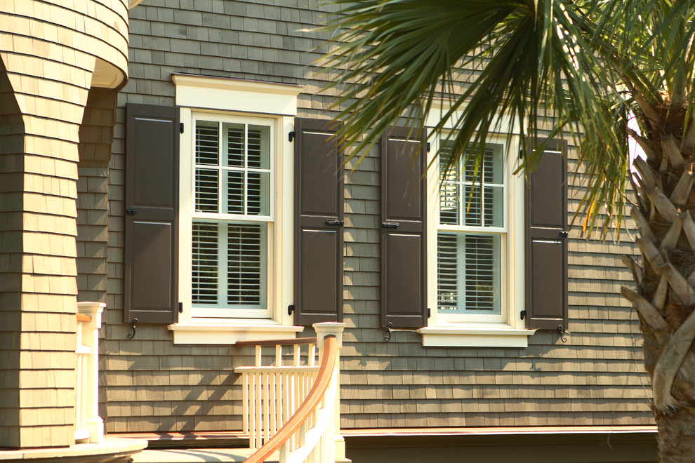 Oceanfront Shingle Style home - 18 Ocean Course Drive - Beach Style ...