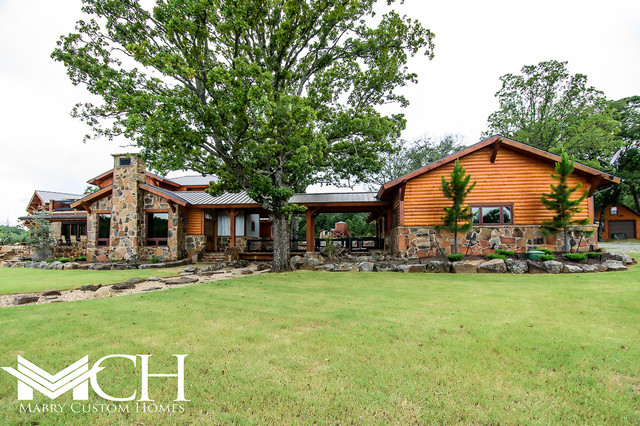 Oklahoma Hunting Lodge - Rustic - House Exterior - Dallas - by Mabry ...