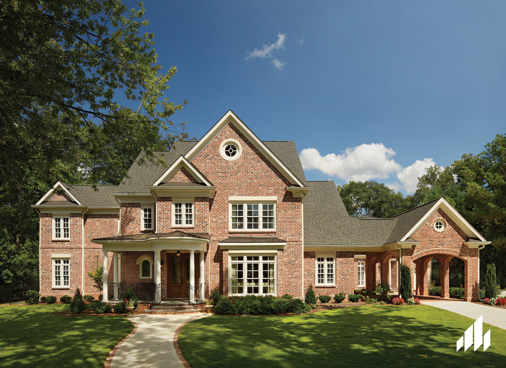 Old Georgian Tudor Brick Home - Georgia - Traditional - Exterior ...