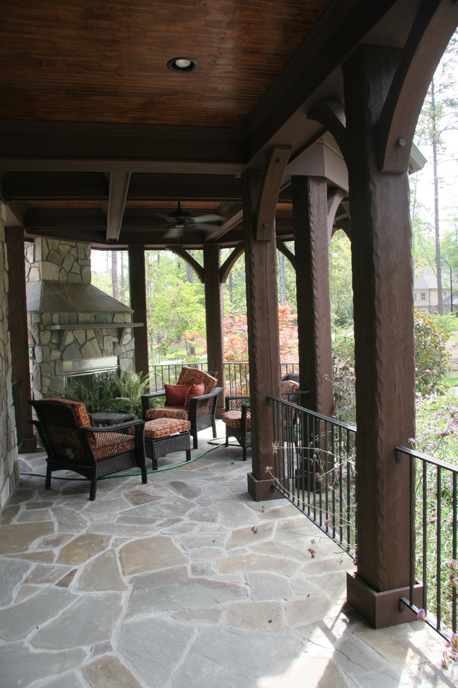 Original Timber Porch Kit - Rustic - Exterior - Raleigh - by Southern ...