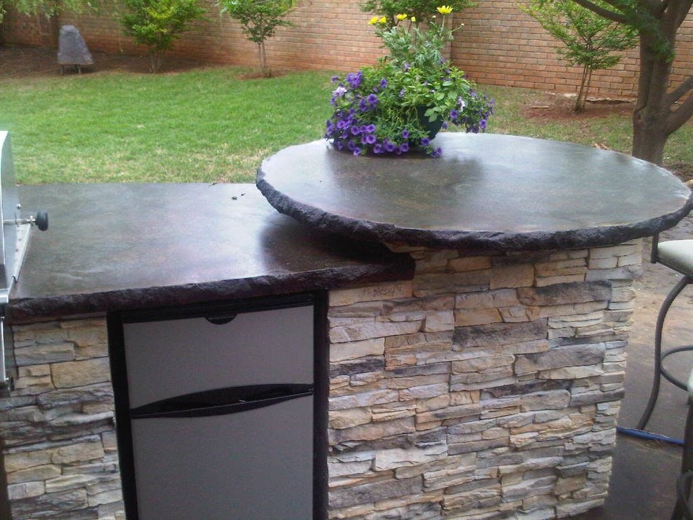 Outdoor Concrete Countertops - Traditional - Exterior - Oklahoma City ...