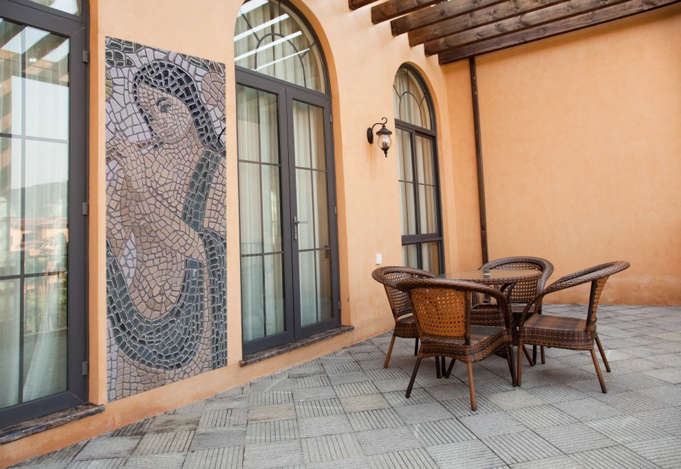 Outdoor Mosaic Designs - Modern - House Exterior - Atlanta - by Mosaics ...