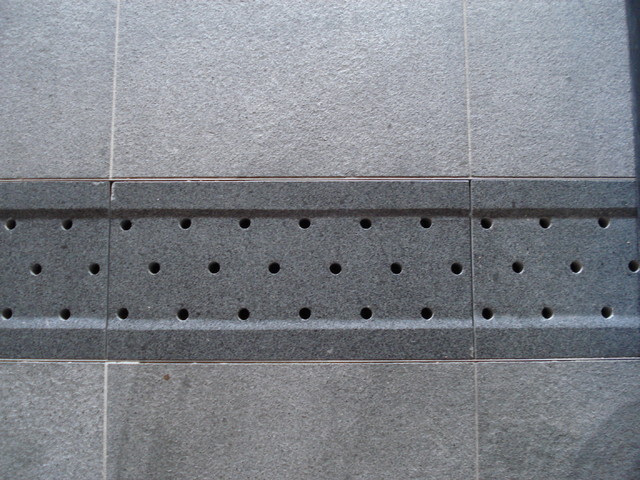 Overflow drain channel fabricated in natural stone. - House Exterior ...