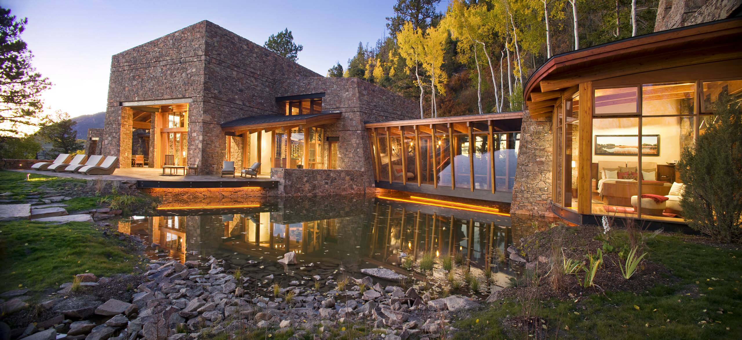 Traditional One Story Homes Stone