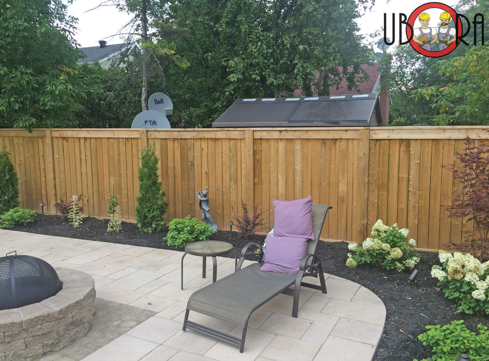 Palisade Wood Fence, 6x6 Posts, Horizontal Trim Boards - Exterior ...
