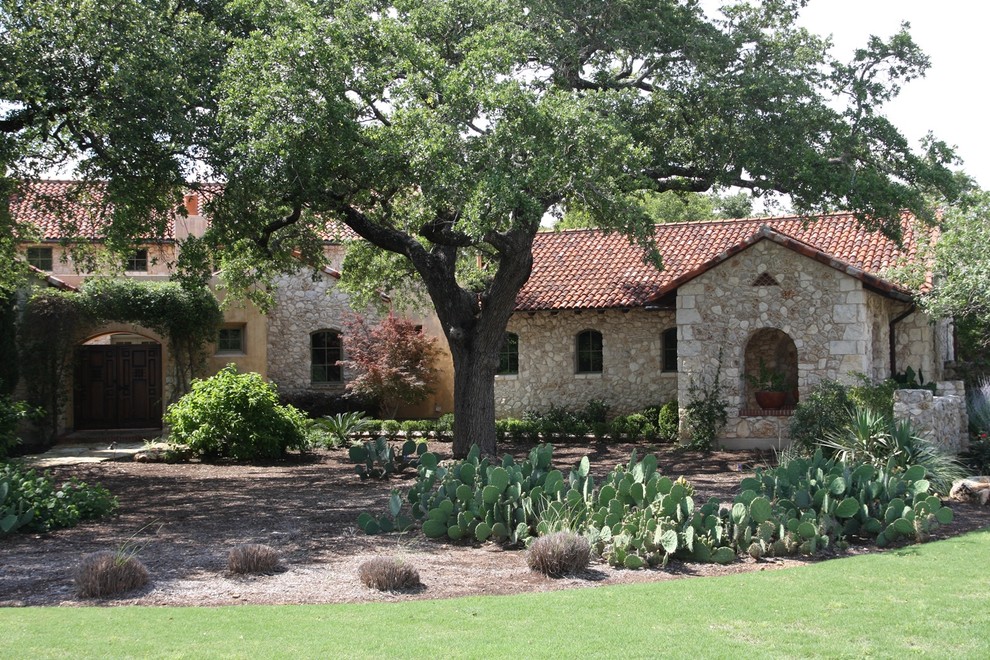 partial front elevation 3 - Mediterranean - Exterior - Austin - by Rick ...