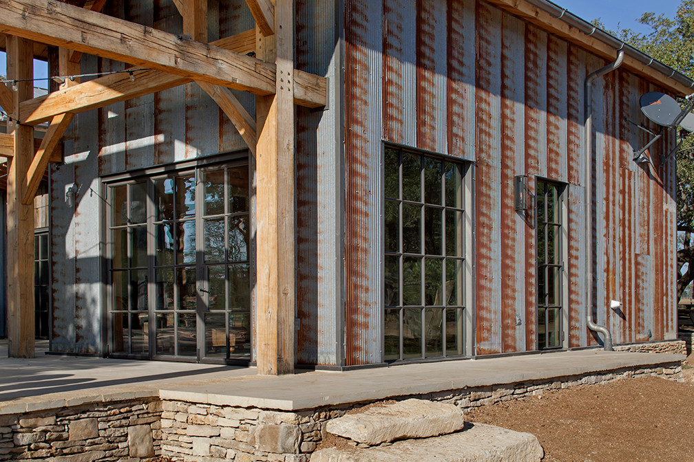 Rustic Metal Homes Design Inspiration For Rustic Modern Timber Frame
