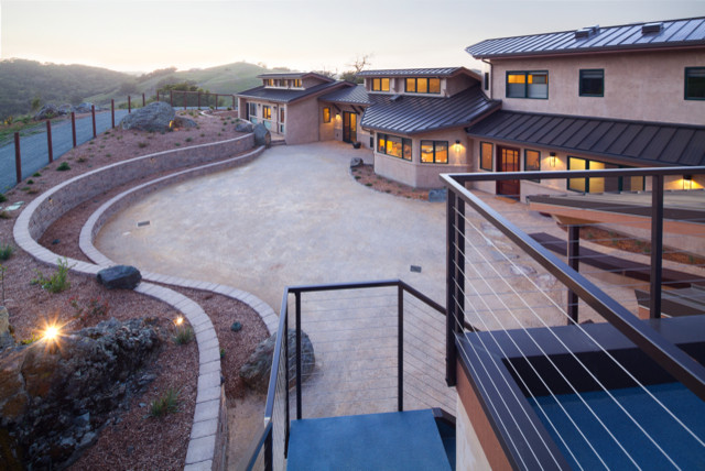 Passive Solar Straw Bale Residence - Modern - Exterior - San Luis ...