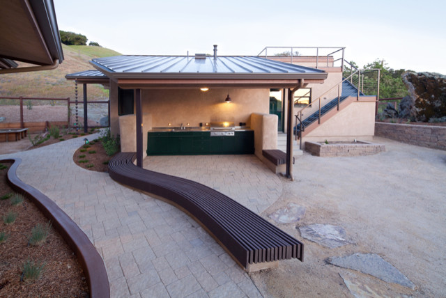 Passive Solar Straw Bale Residence - Modern - Exterior - San Luis ...