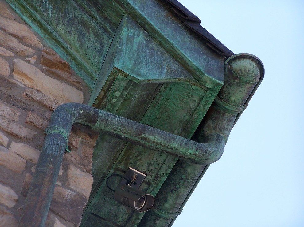 Patina copper gutter work - Southwestern - Exterior - Salt Lake City ...