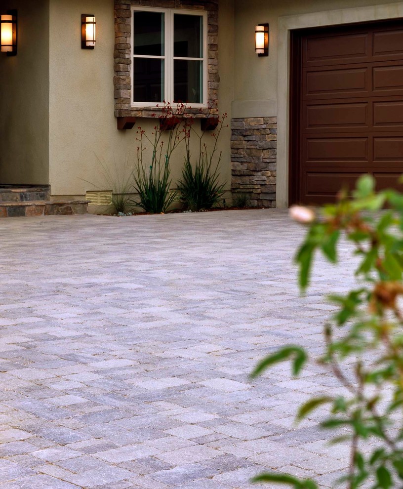 Paver Driveway - Modern - Exterior - Orange County - by Pacific Pavers ...