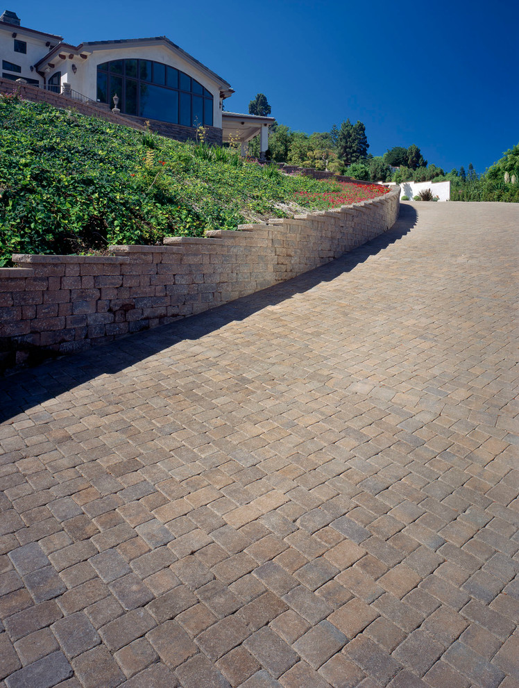 Paver Driveway - Modern - Exterior - Orange County - by Pacific Pavers ...