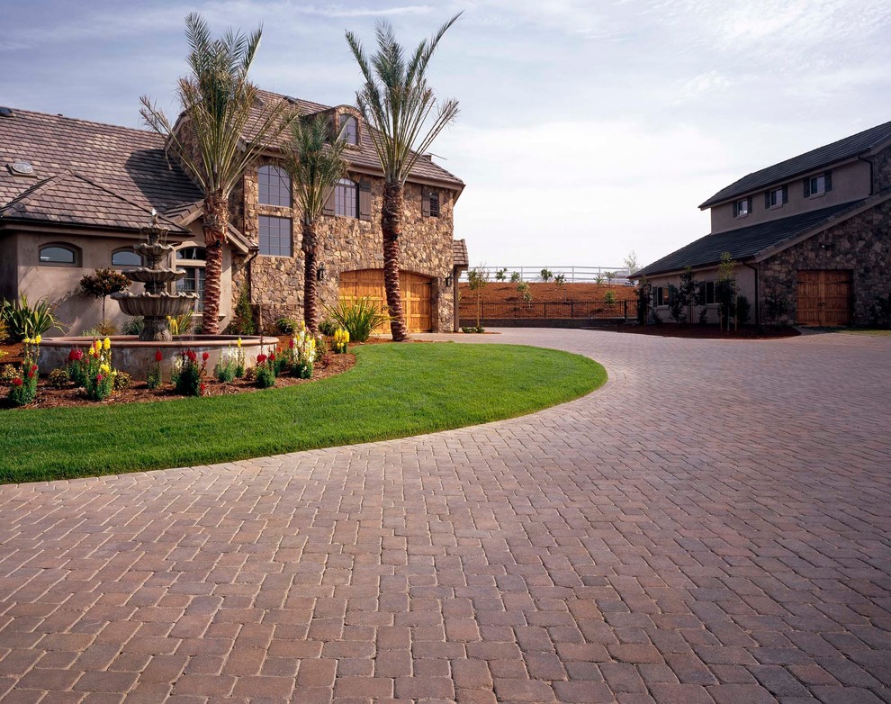 Paver Driveway - Modern - Exterior - Orange County - by Pacific Pavers ...