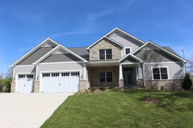 Pearl Gray and Aged Pewter Siding | Ladue, MO - House Exterior - St ...