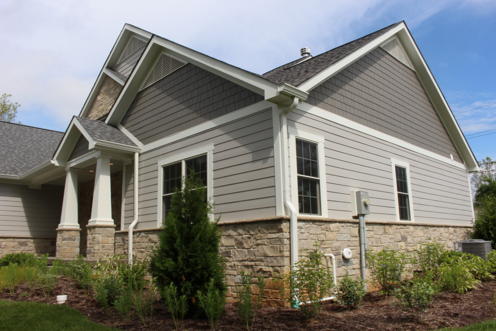 Pearl Gray and Aged Pewter Siding | Ladue, MO - Exterior - St Louis ...