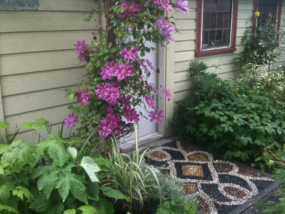 Pebble Mosaic threshold - Eclectic - Exterior - Vancouver - by Pebble ...
