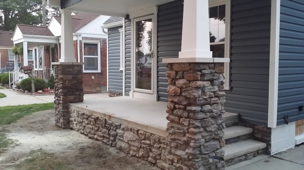 Pehlem Exterior Renovation - Contemporary - Exterior - Detroit - by Top Value Construction LLC ...