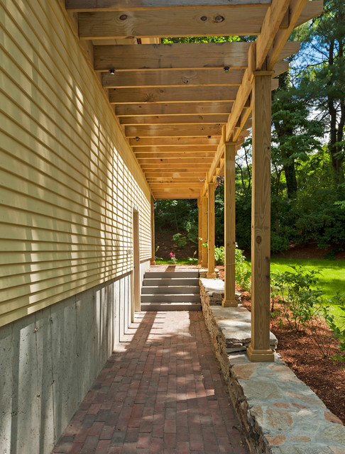Pergola along side of Addition - Contemporary - Exterior - Boston - by ...