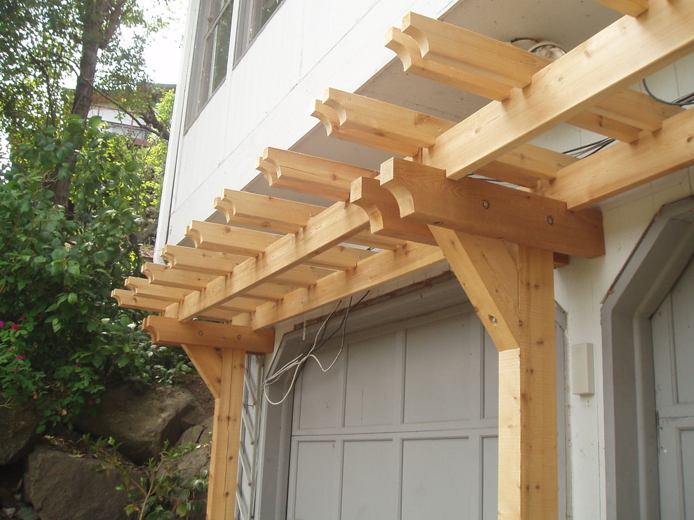 Pergola over garage - Traditional - Exterior - Seattle - by Bear Creek ...