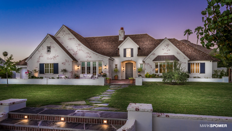 Phoenix Custom Home - Traditional - Exterior - Phoenix - by Mark Spomer ...