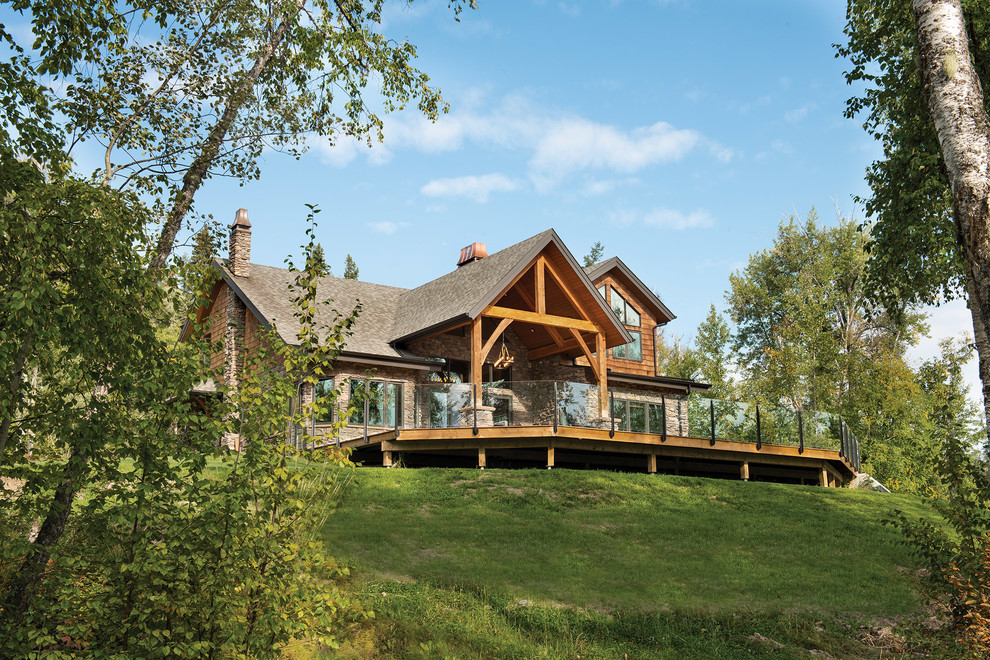 Picturesque Prince George Custom Timber Home - Rustic - Exterior ...