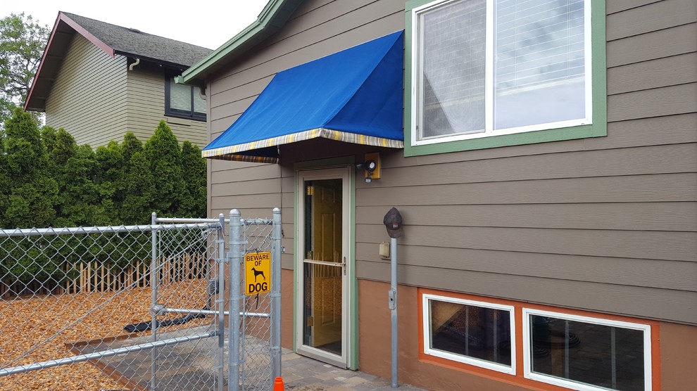 Pipe frame door awning - Traditional - Exterior - Portland - by Pike ...
