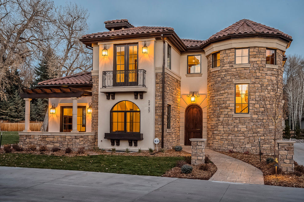 Polo Club Custom Home - Mediterranean - Exterior - Denver - by Augusten ...