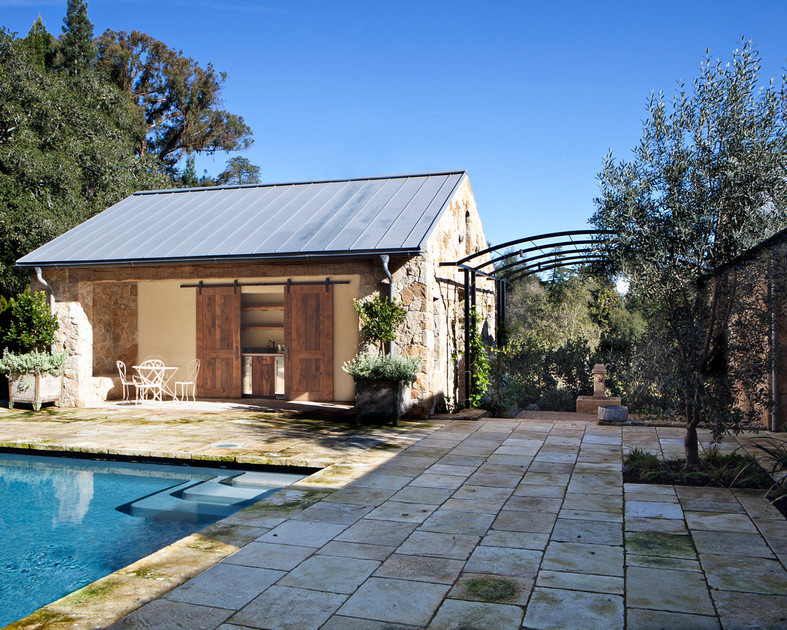 Pool House in Woodside - Farmhouse - Exterior - San Francisco - by ...