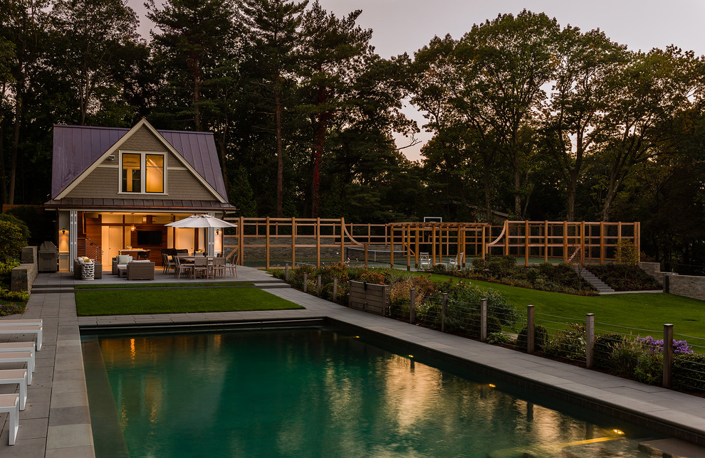 Poolhouse - Transitional - Exterior - Boston - by Wellen Construction ...