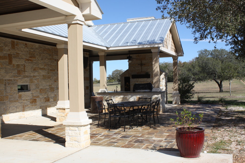 Porches and Outdoor Kitchen - Traditional - Patio - Houston - by Mill ...