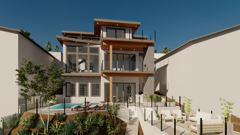 Port Moody Beach Home Rendering - Modern - Exterior - Vancouver - by ZED Studio | Houzz