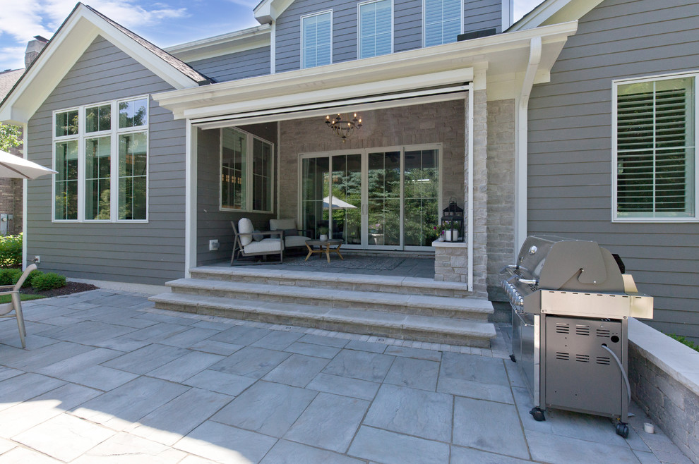 Portico - Transitional - Exterior - Chicago - by Meyer Design | Houzz