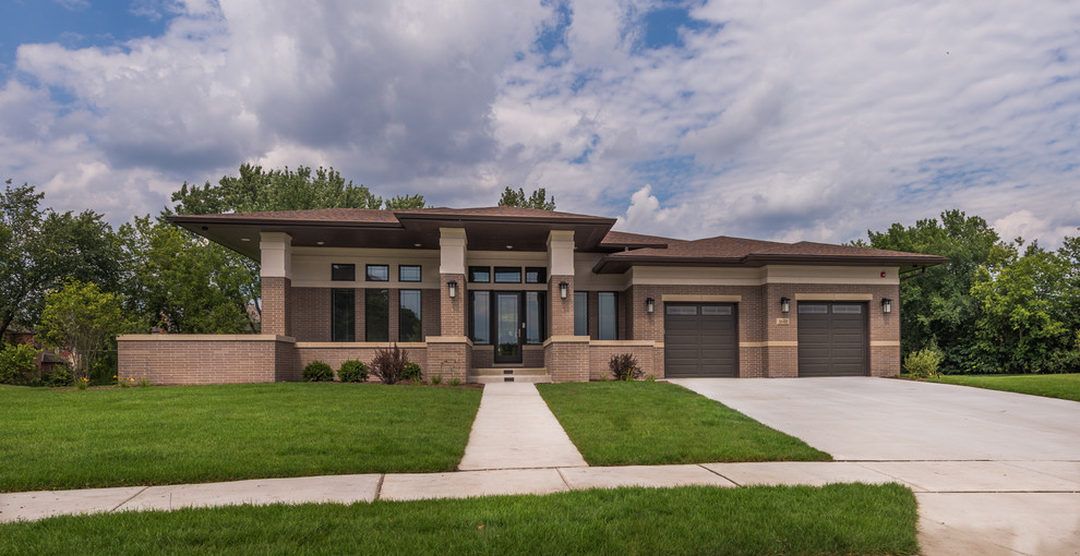 Prairie Style Home - Craftsman - Exterior - Chicago - by Red Seal Homes ...