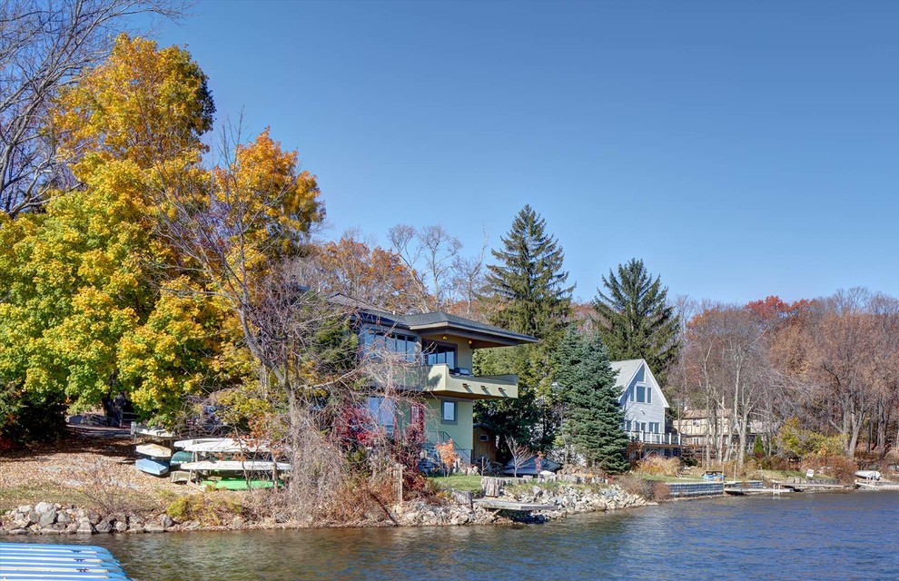 Prairie-style lake house, 2014-2016 - Craftsman - Exterior - New York ...