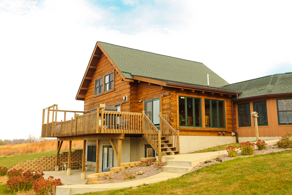 Rare Construction Prairie Style Exterior