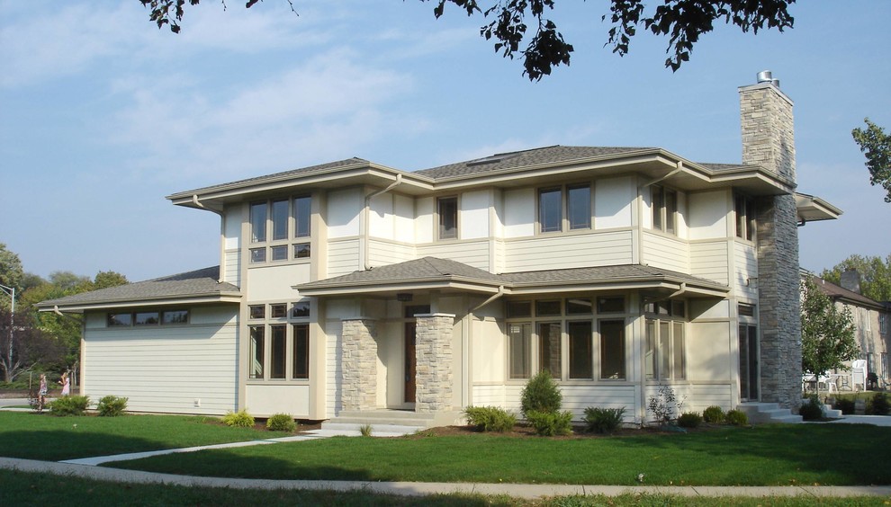 Prairie Style Residence - Craftsman - Exterior - Chicago - by Psiharis ...