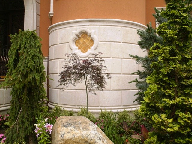 Precast Stone Wall Panels For Radius Wall Facade - Modern - Exterior ...