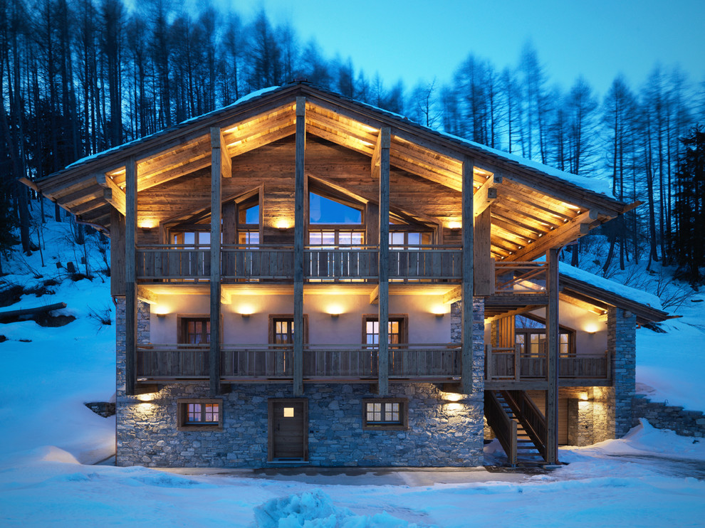 Private Luxury Chalet on the Alps - Rustic - Exterior - Milan - by ...
