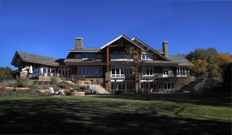 Private Residence exterior back view - Traditional - Exterior - Grand ...