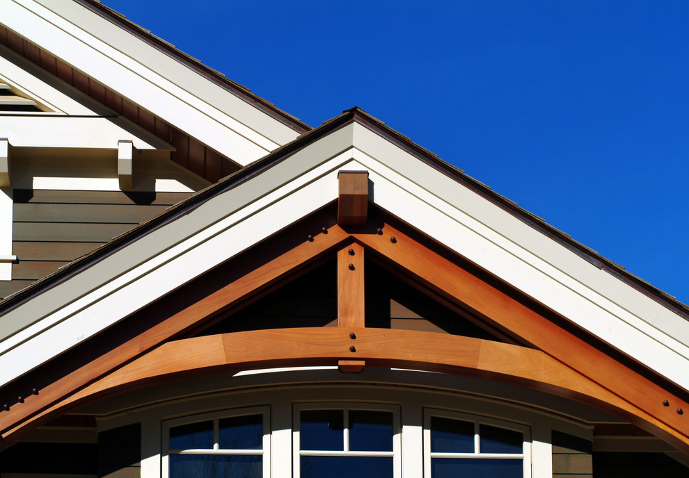 Private Residence exterior roof detail - Traditional - House Exterior ...
