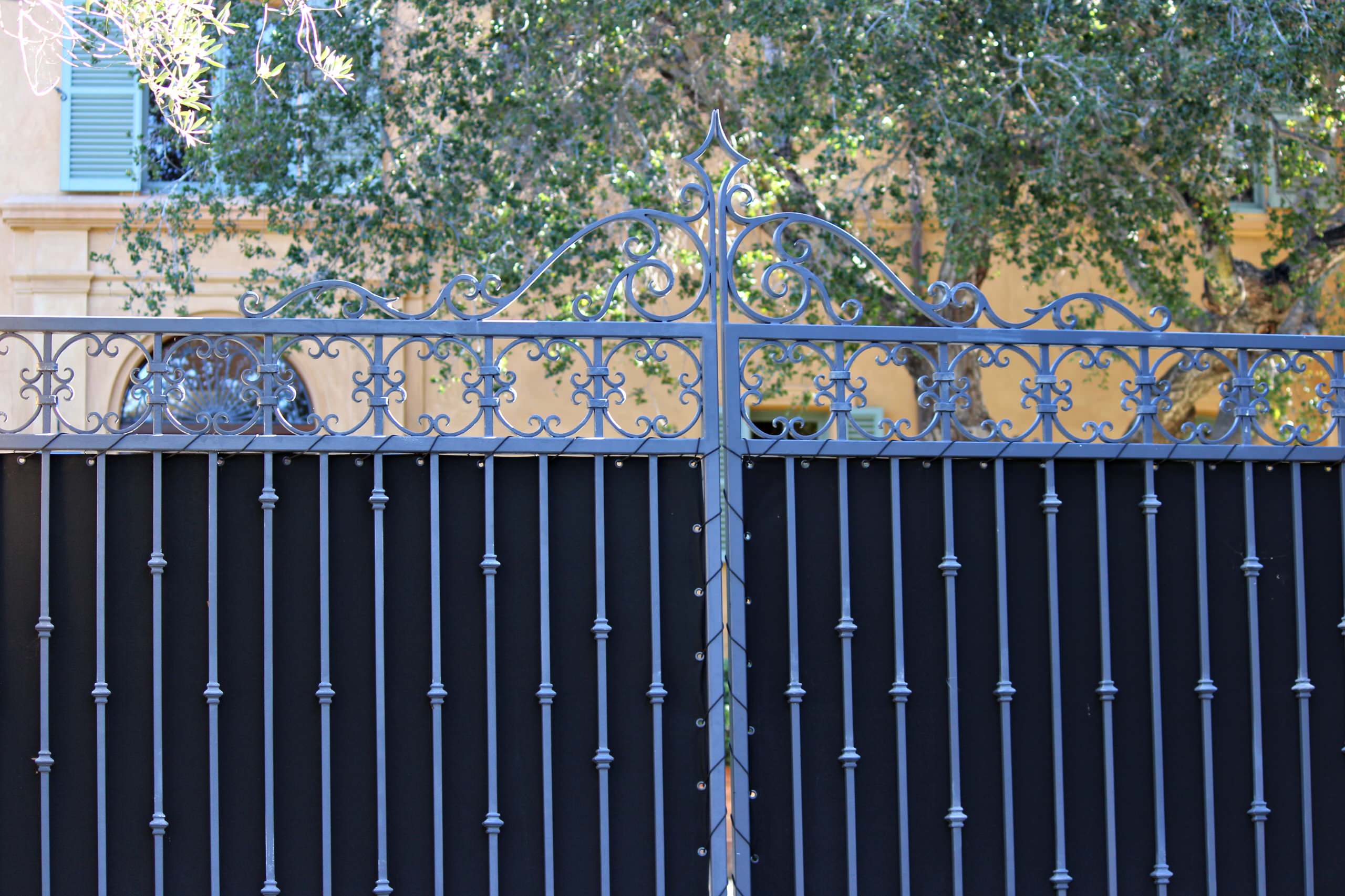 Iron Gate With Paint Swatches