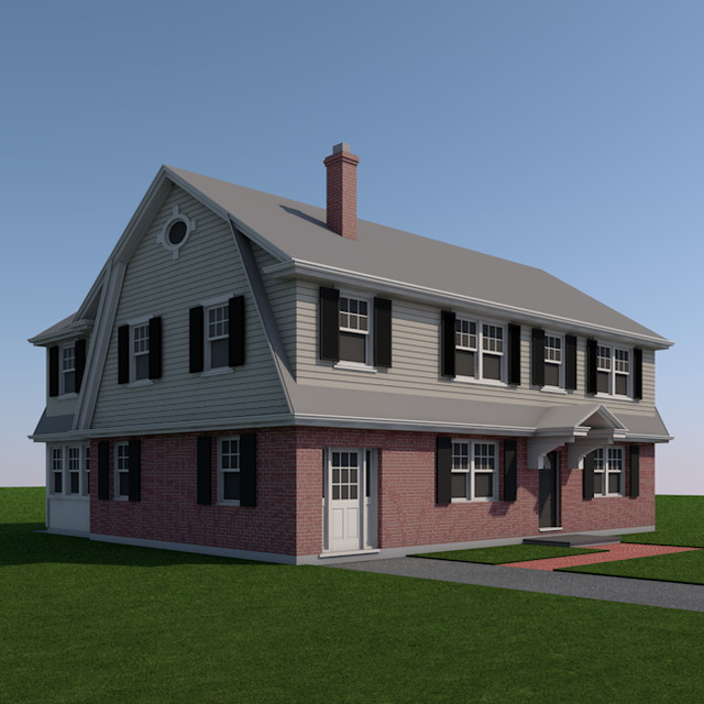 Proposed conversion to Dutch Colonial with shingle siding - Clásico ...