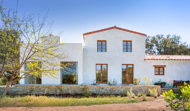 Provencal Mas - Méditerranéen - Façade - Santa Barbara - par Peter D ...