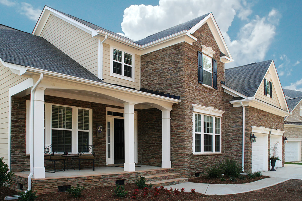 ProVia Santee Ledgestone, ecoLite window, Signet Door, Siding - House ...